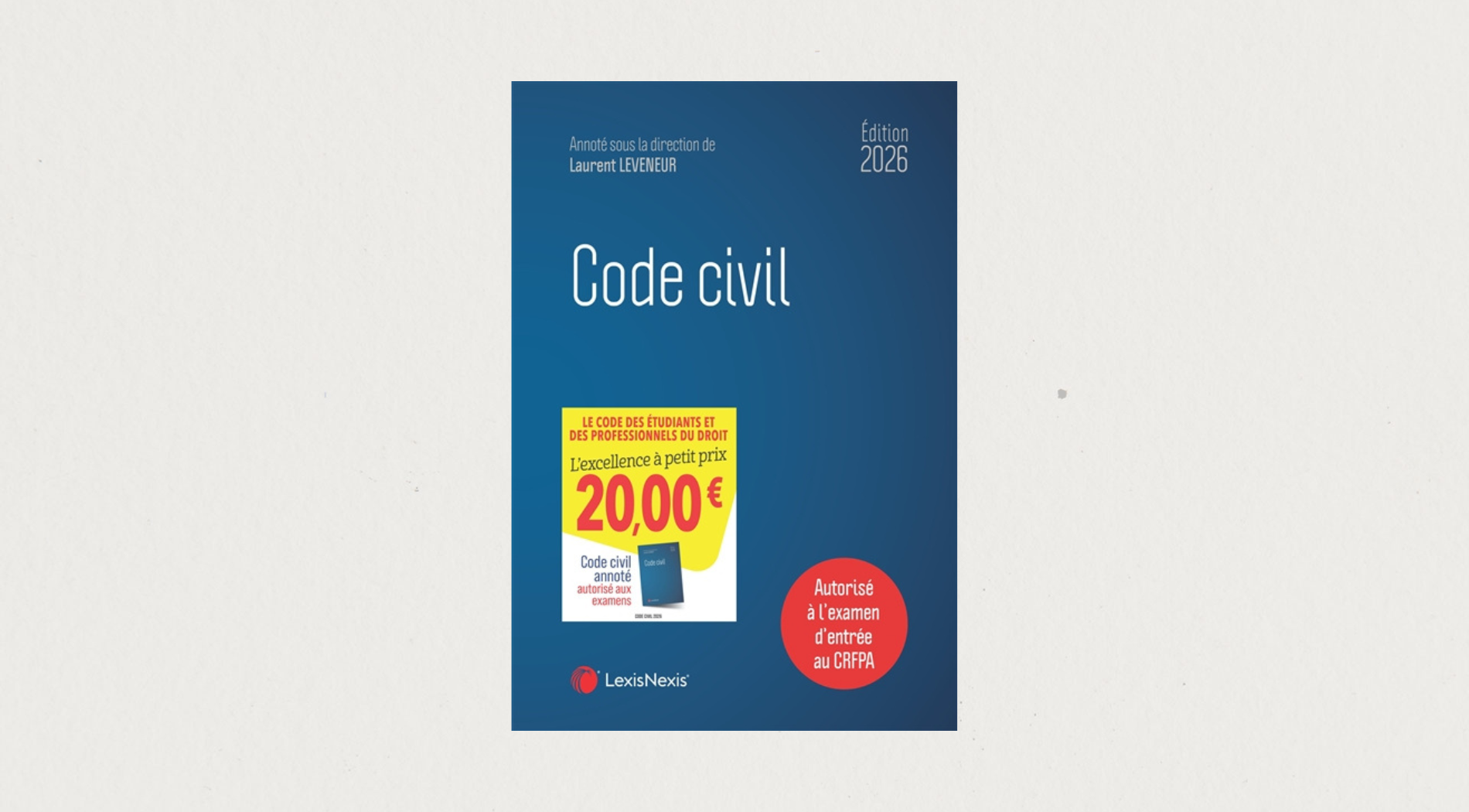 Le Code civil 2026 (édition annotée) est arrivé ! | Librairie des lois